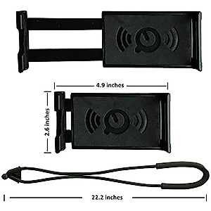 Lazy Cell Phone Mount Hanging on Neck, Hsxxf 360 Rotating Neck Holder DIY Flexible Mount Stand Multiple Functions Flexible Lazy Bracket for Phone (Black)