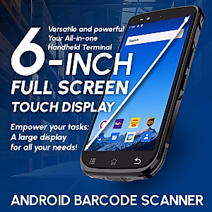 Rayoungtek Android 12 Barcode Scanner 4+64GB Built-in 1D/2D/QR Zebra SE4710 Bar Code Scanner 4G Wireless Mobile Computer PDA N77 for Warehouse & Logistics