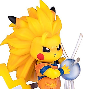 LESESOBE Goku Figure Statues Figurine DBZ Super Saiyan ssj3 Collection Birthday Gifts PVC 4 Inch