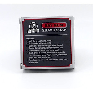 Colonel Conk Worlds Famous Shaving Soap, Bay Rum (Net Weight 4.50 Oz) - Two Pack