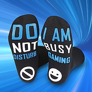 Birthday Gifts For Mens,Do Not Disturb Im Gaming Socks for Men,Teen Boys Gifts Ideas,Fathers Day Funny Gifts For Dad Sons