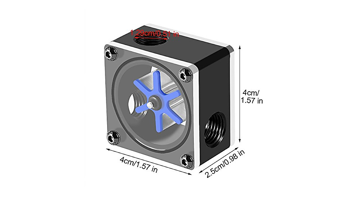 Fosa Meter Indicator for PC Water Cooling Systems