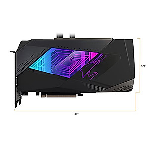 GIGABYTE AORUS GeForce RTX 3080 Xtreme WATERFORCE 10G (REV2.0) Graphics Card, All-in-one Cooling System, LHR, 10GB 320-bit GDDR6X, GV-N3080AORUSX W-10GD REV2.0 Video Card