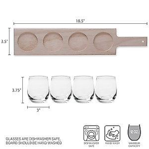 Houdini 5 Piece Wine Flight Tasting Board