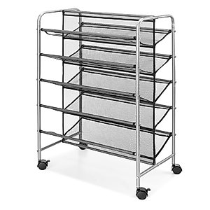 Deahun Mainstays 5 Tier, 30 Pair, Metal Mesh Shoe Rack