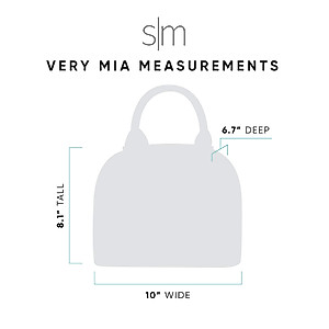 Simple Modern Lunch Bag for Women & Men | Reusable Insulated Lunch Tote Purse for Work | Cute Lunch Box Container for Adult, Travel, School | Very Mia Collection | 5 Liter | Tuxedo