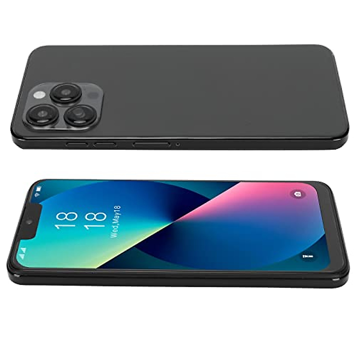 ciciglow Unlocked Smartphones, 6.2 Inches 6GB 128GB Android 11 Cell Phone, 7000mAh Fast Charging Battery, Front 8MP Rear 16MP, Face Recognition, Dual SIM Dual Standby, WiFi, BT, FM, GPS(Black)