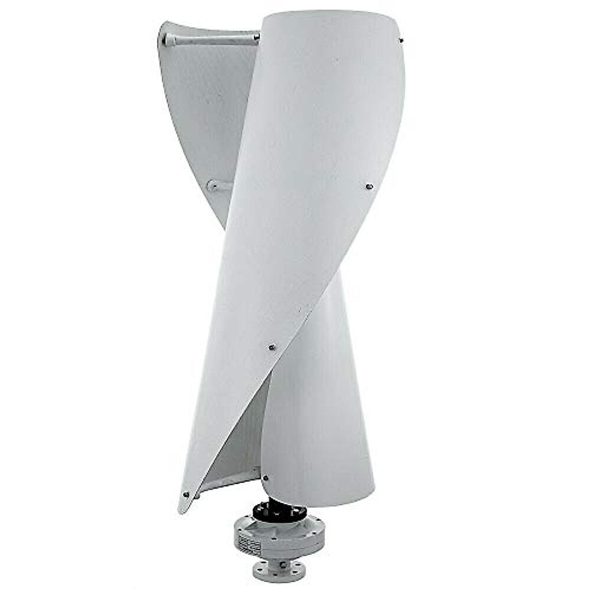 LOYALHEARTDY Wind Turbine Generator, 12V 400W Portable Vertical Helix Wind Power Turbine Generator Kit with Charge Controller - White