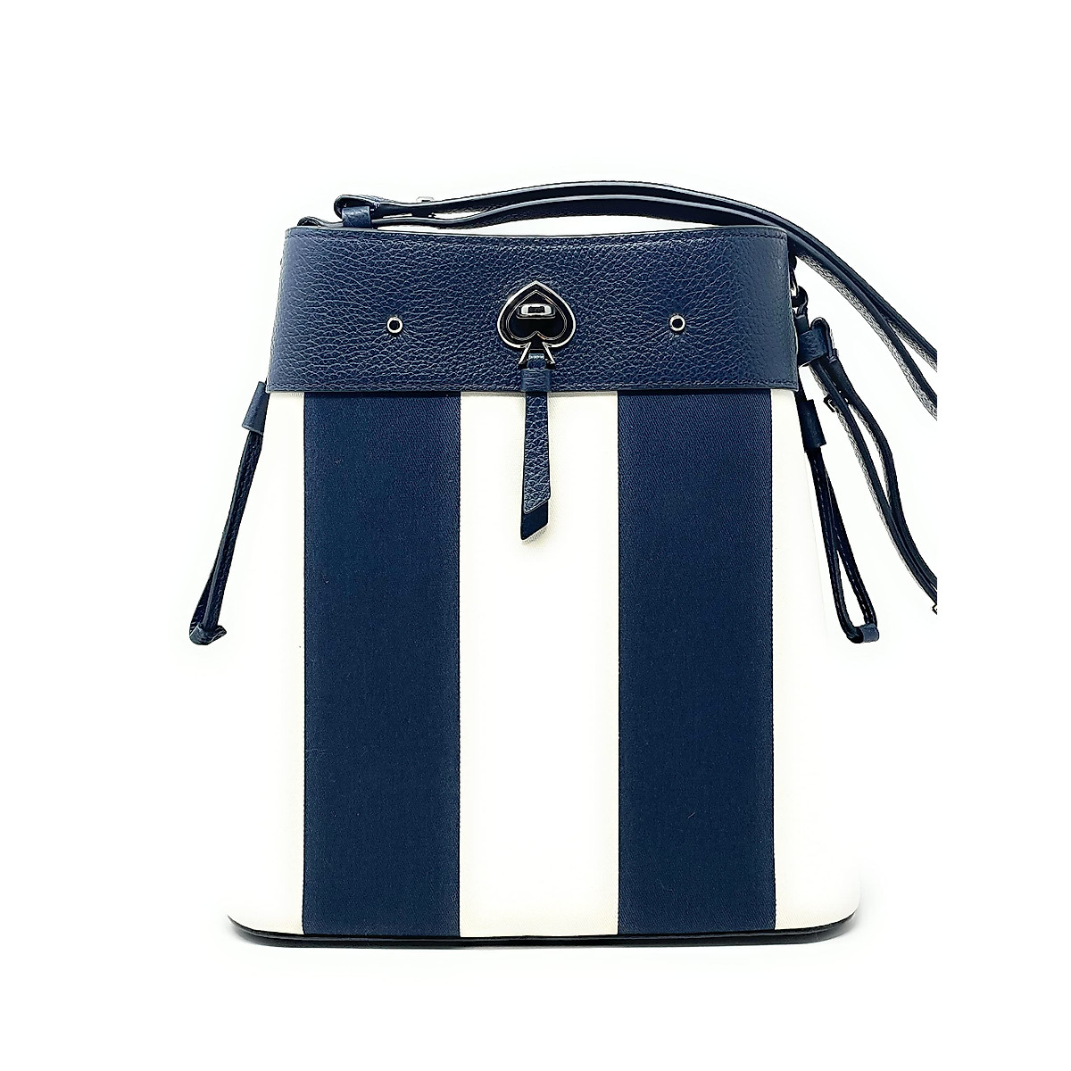 Kate spade new york MARTI EVEN STRIPE JACQUARD BLAZER BLUE LARGE BUCKET