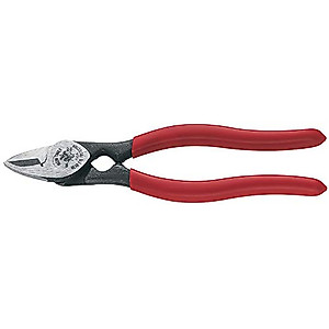 Klein Tools 1104 BX Cable Cutter and All-Purpose Shears for BX Cable, Sheet Metal, Steel Strapping, Bundling Wire, with Stripping Notch