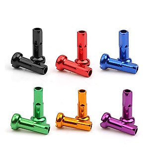 TRENDYBOY 100PCS Spoke Caps 14G Spokes Nipples Alloy Light Weight Multi Color Options Bicycle Wheel Rim Parts (Color : Spoke Nipple Green)