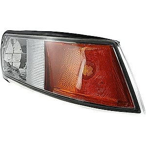 HDOZTOJI 2pcs Headlight Left Right Side Plastic Lens Corner Light Clear & Amber Corner Light Clear Headlight Lens Headlights & Corner Parking Lights Kit YW3Z13008BB 12160151 FO2550124