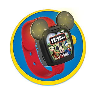 Disney Junior Mickey Mouse Funhouse Toy Watch for Kids with Lights and Sounds, Officially Licensed Kids Toys for Ages 3 Up by Just Play