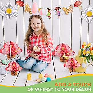 Mushroom classroom decor, Mushroom Party Decorations, Mushroom Birthday Decorations, Fairy garden alice in wonderland decor, Forest theme garland, Fairytale centerpiece, paper hanging lantern smurfs