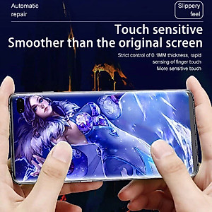 PORRVDP Hydrogel Screen Protector for Oppo Reno 6 Pro 5G (NOT Tempered Glass Film),2 Pcs Upgraded Flexible TPU Transparent Protective Screen Protector [Clear HD] [Ultra Sensitivity][Non-breakable]
