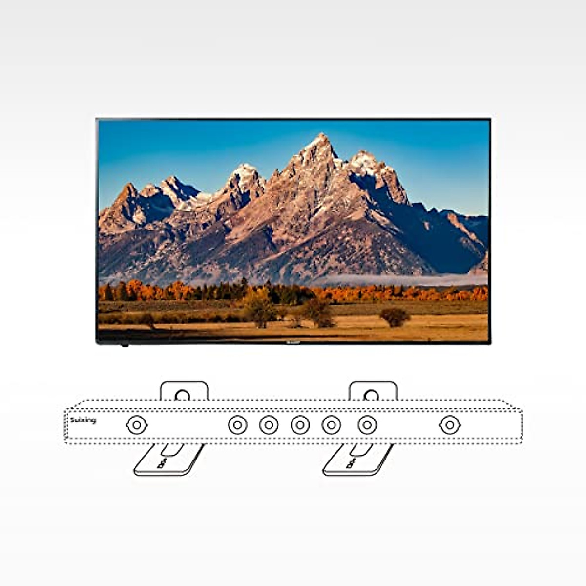 Suixing Sound Bar Mounts Universal Wall Mount Kit Mounting Bracket Compatible Most of Soundbars Wall Mount Brackets with Hardware Kit