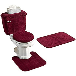 5 Piece Bath , Contour, LID, Tank LID and Tank Cover Bathroom Bathroom Accessories Bath mat Kitchen mat Bathroom Bathroom Runner Shower mat Bath mats for Bathroom Bathroom
