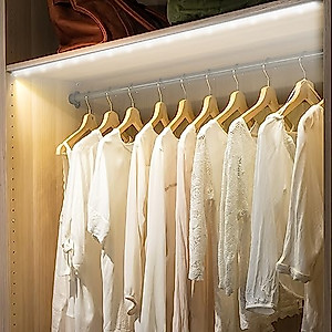 Xtreme Lit 6.5ft Indoor Motion Activated RGBW Color-Changing LED Light Strip, Battery Powered