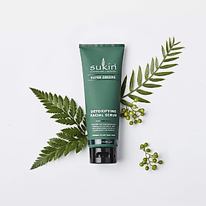 Sukin Super Greens Detoxifying Facial Scrub, 4.23 FL. Oz.