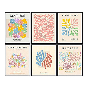 Matisse Wall Art & Decor Poster Set - 8x10 Abstract Minimalist Wall Art Prints - Mid Century Modern Gifts - Aesthetic Pictures - Contemporary Art - Gallery Wall Art - Museum Poster - Henri Matisse