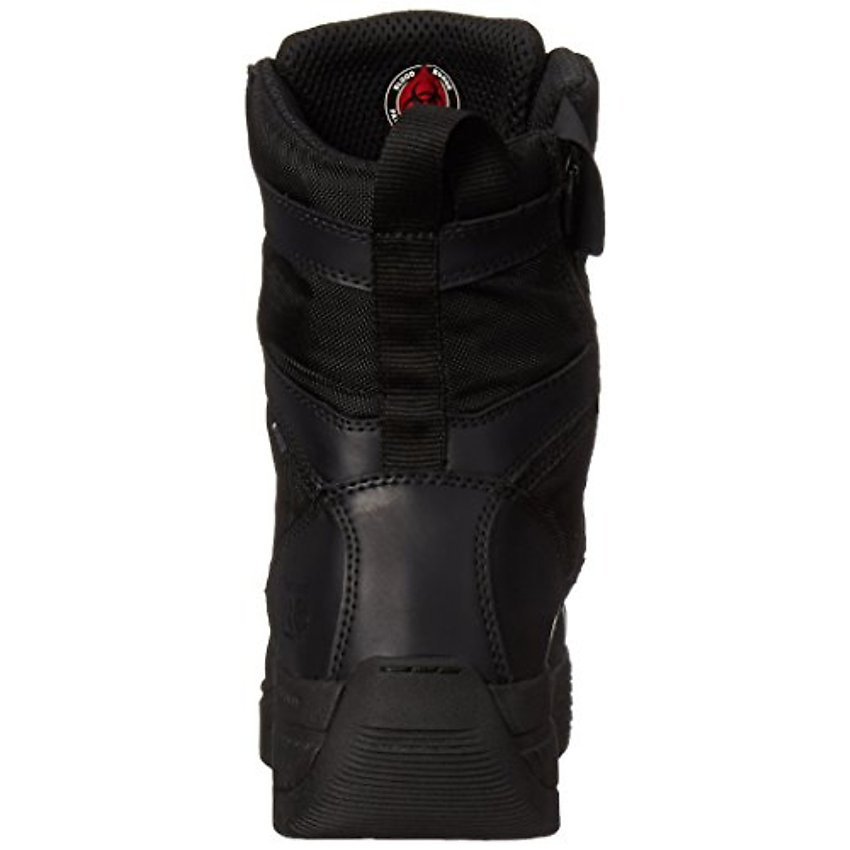 Timberland PRO Men's 8 Inch Valor Comp Toe Waterproof Side Zip Work Boot, Black Smooth Leather Ballistic Nylon, 4.5 W US