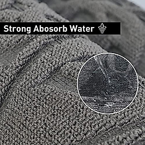 OEMATS Welcome Front Door Mat,Extra Durable,Non-Slip Rubber Floor Mats, Waterproof, Easy Clean for Home Entrance, Garage, Patio,18x30,Grey