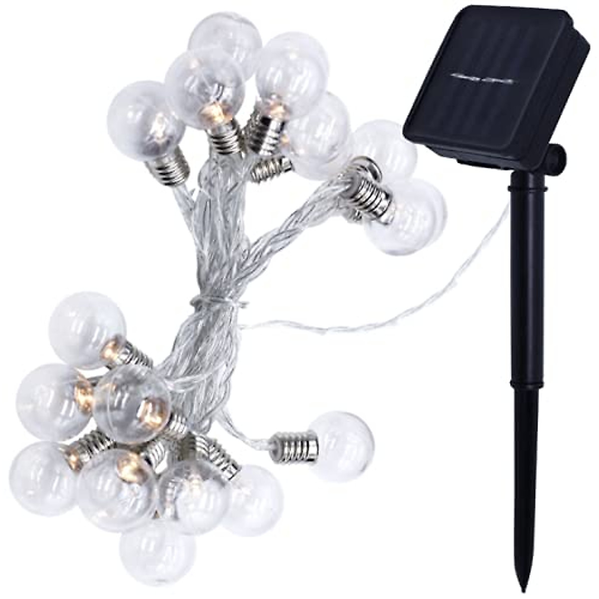Outdoor Garden String Light 6.5M 30LED Solar Power Retro Bulb for Patio Backyard Porch Balcony Garden Home Party Decor