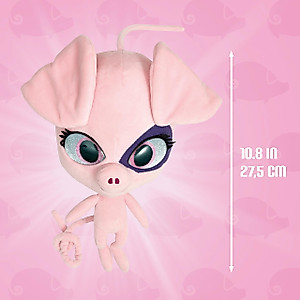 Miraculous Ladybug - Kwami Mon Ami Daizzi, 9-inch Pig Plush Toys for Kids, Super Soft Stuffed Toy with Resin Eyes, High Glitter and Gloss, and Detailed Stitching Finishes (Wyncor)