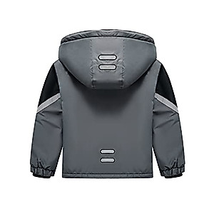 WULFUL Boy's Waterproof Ski Coat Winter Warm Snow Coat with Hood