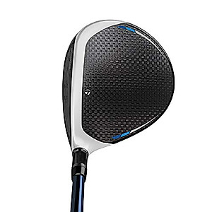 TaylorMade SIM 2 Max Steel Fairway Mens Right Hand Graphite Regular 3 High Launch, Black/Light Grey