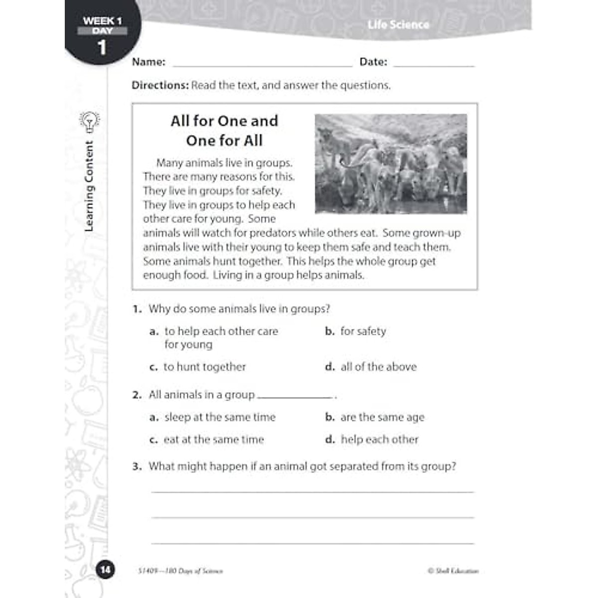 180 Days™: Science, Earth and Space Science for 3rd Grade Practice Workbook for Classroom and Home, Cool and Fun Practice Created by Teachers (180 Days of Practice)
