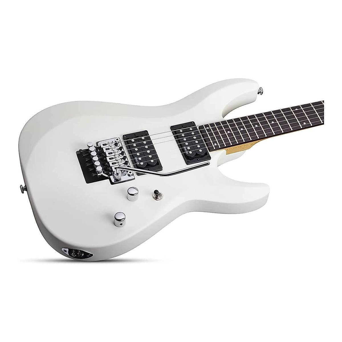 Schecter C-6FR Deluxe 6-String Electric Guitar (Right-Hand, Satin White)