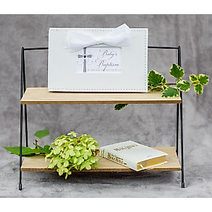 The Grandparent Gift Co. Growing in Faith Keepsake Photo Album, Baby Baptism