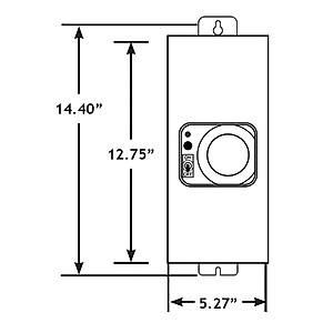 VOLT 100W Slim Line Low Voltage Transformer (15V) with Timer/Photocell for LED Landscape Lighting