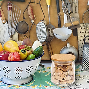 Oui Yogurt Jar Lids, 12 Pack Lids for Oui Yogurt Jars, Bamboo Wooden Lids for Oui Yogurt Jars, Reusable Yogurt Bamboo Jar Lids Set with Silicone Sealing, Oui Lids for Yogurt Jars