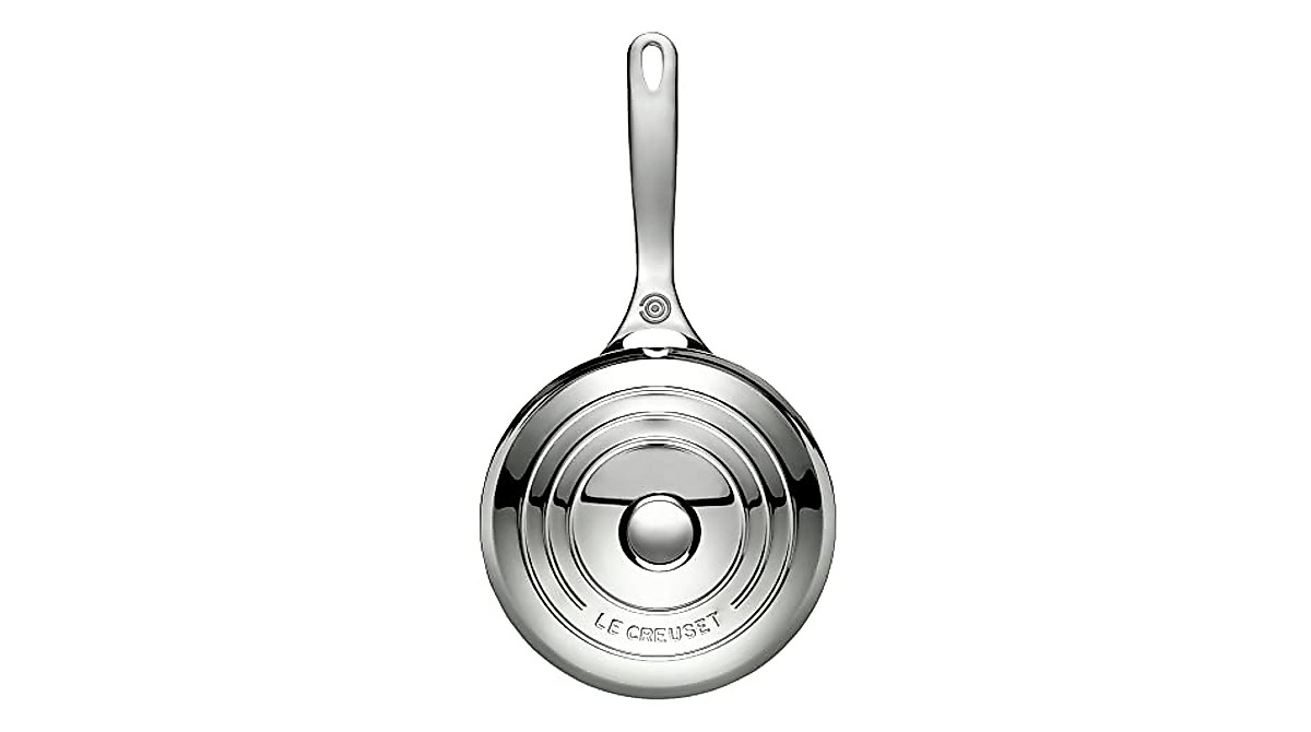 Le Creuset Tri-Ply Stainless Steel 2 Quart Saucier Pan
