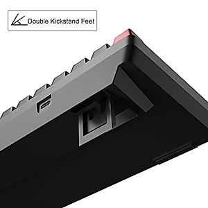 MageGee Portable 60% Mechanical Gaming Keyboard, MK-Box LED Backlit Compact 68 Keys Mini Wired Office Keyboard with Red Switch for Windows Laptop PC Mac - Black/Grey