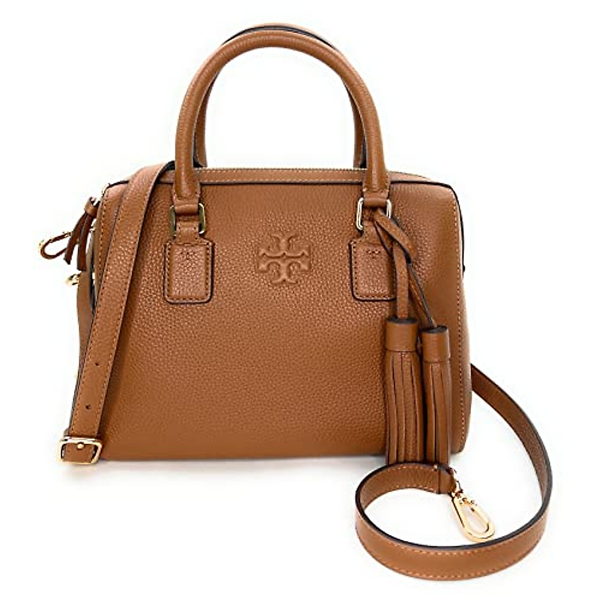Tory Burch Thea Web Small Satchel Crossbody Bag (Moose)