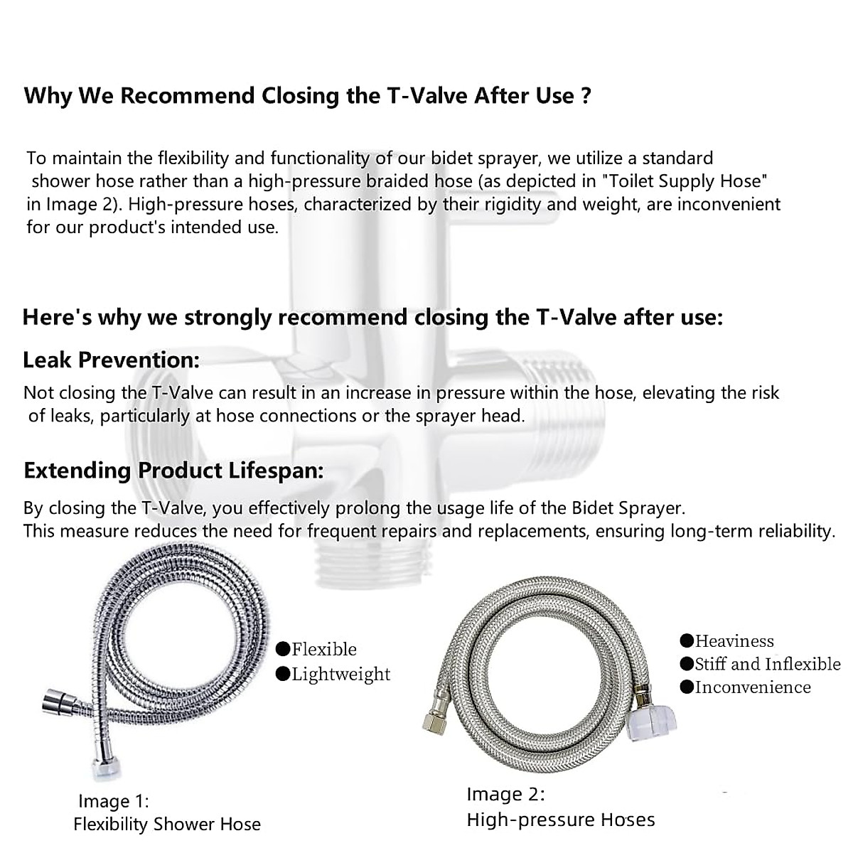 Bidet Toilet Spray Set with Shower Diverter Valve-Handheld Bidet Attachment for Toilet Sprayer Kit-Bathroom Hand Held Muslim Shower for Self Cleaning-Baby Cloth Diaper Sprayer Set