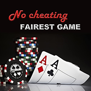 Nileole 2/4/6 Deck Automatic Card Shuffler, Battery-Operated Electric Shuffler, Casino Card Game Table Accessories for Travel, UNO, Phase 10, Skip-Bo, Texas Hold'em (Black, 4 Decks)