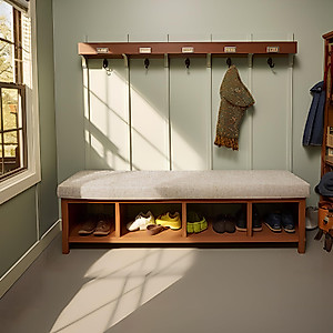 Focuprodu Bench Cushion 36 inch, Patio Furniture Cushions, Personalized Custom Non-Slip Durable Window Cushions Chair Cushions. (36x14x2.5, Light Brown)