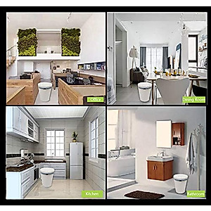 Besli 2 Gallon Drawstring Trash Bag Small Garbage Bag,100 Counts(White, 2 Gallon)