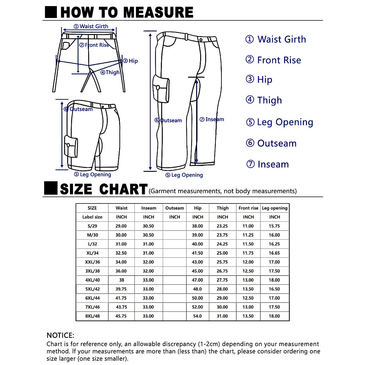 Match Men's Wild Cargo Pants(Light Green,34)