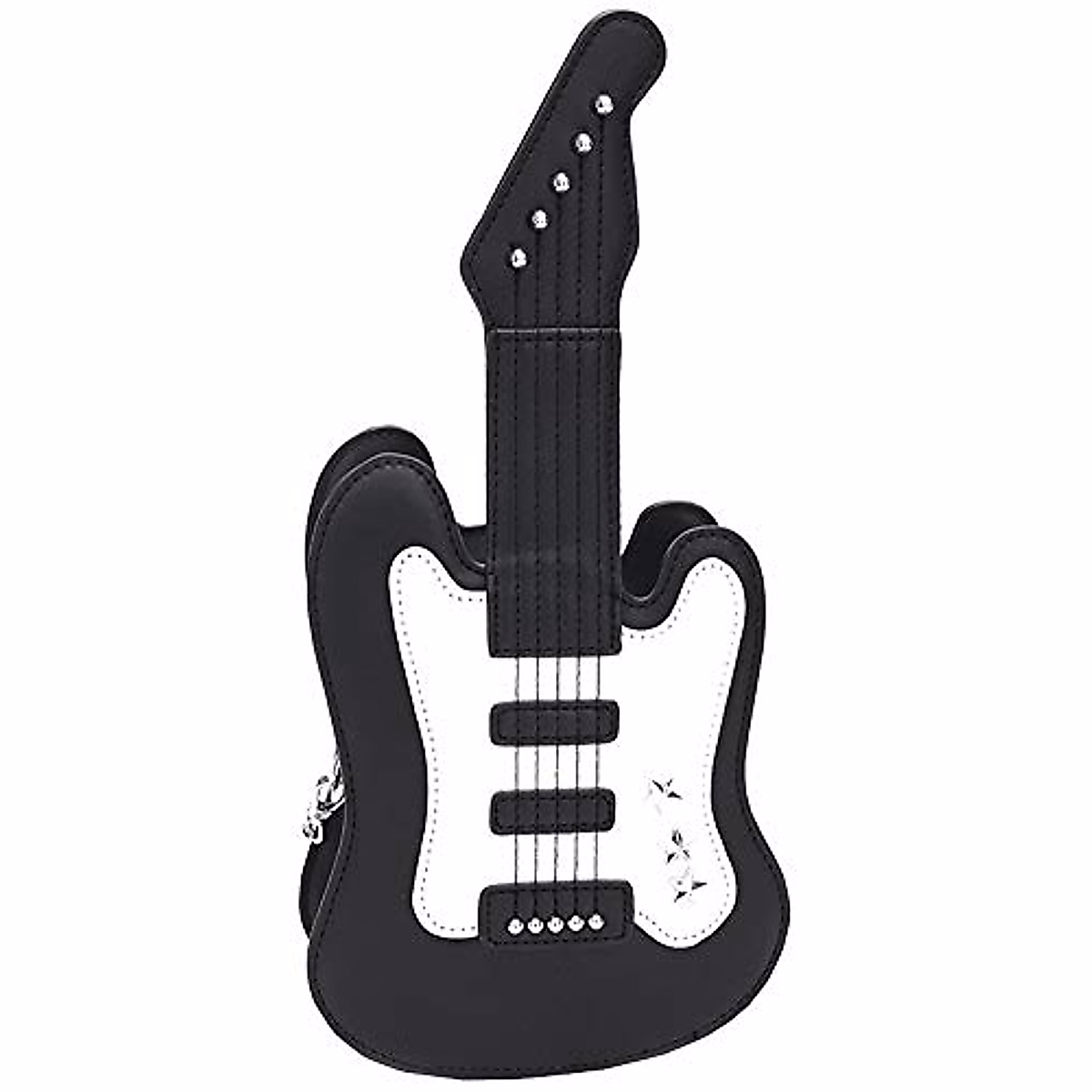 QZUnique Guitar/Violin/Piano Shoulder Bag Creative PU Leather Handbag Zipper Closure Crossbody Tote for Girls and Women