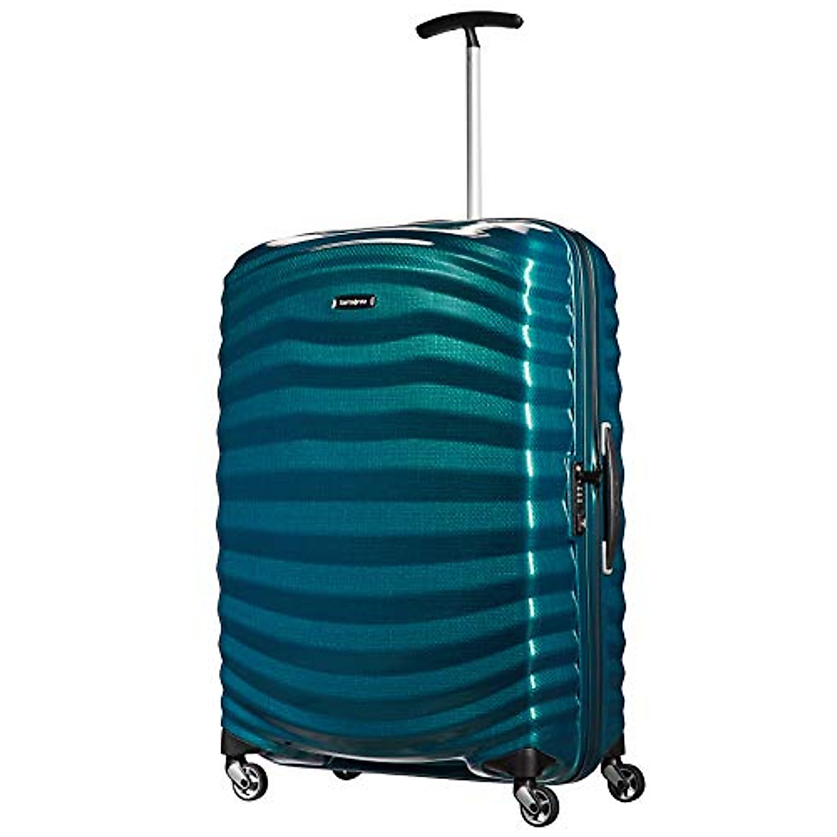 Samsonite Lite-Shock Suitcase, 75 cm, 98.5 Liters, Petrol Blue
