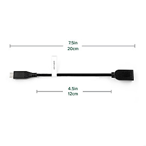 Plugable USB C to USB Adapter Cable with Driverless Technology, Enables Connection of USB Type C Laptop, Tablet, or Phone to a USB 3.0 Device (8 inch / 20 cm)