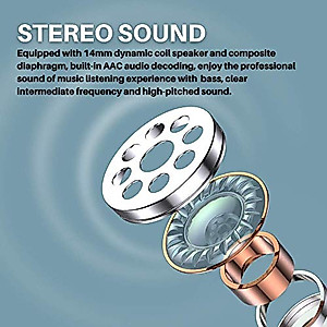 iKF Find Pro Wireless Earbuds Built-in Mic,Waterproof Bluetooth 5.0 in-Ear Headphones with Charging Case, Volume Control Stereo TWS Earphones for Sport (White)…