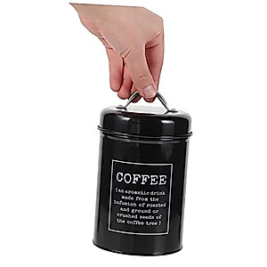 BETOOKY Coffee Can Sealed Container Tea Containers Coffee Container Flour Storage Container Coffee Powder Jar Metal Tea Canister Coffee Sugar Tea Canister Set Metal Canister Coffee Jars