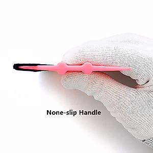 Umaki 2Piece Plastic Vinyl Scraper Car Tint Film Tools Decal Applicator with Micro Fiber Felt, Scratchless Durable Plastic Squeegee for Craft Adhesive Vinyl, Automotive Vinyl Film Wrap Graphic, Pink