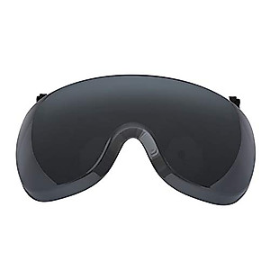 3M Short Visor for X5000 Safety Helmet, Grey Anti-Fog Anti-Scratch Polycarbonate, ANSI